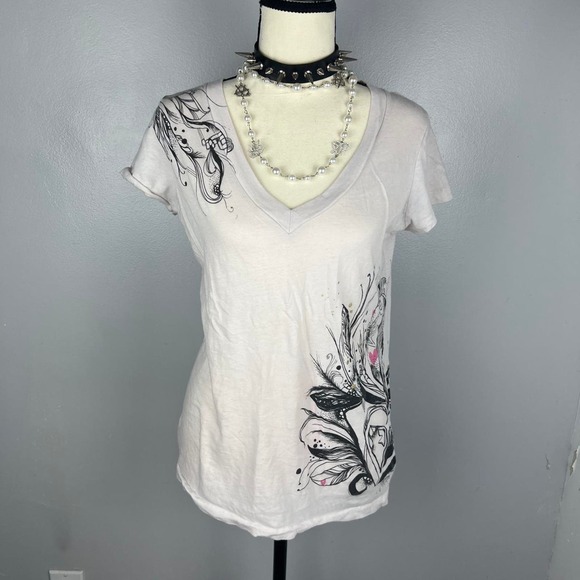 Roxy | Tops | Cyber Y2k Graphic Top | Poshmark